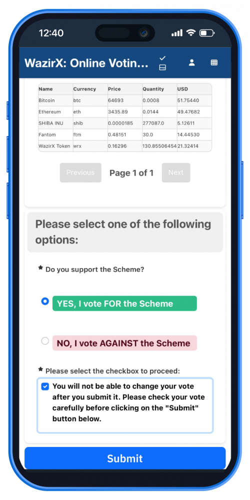 How To Vote For The Scheme of Arrangement: A Step-by-Step Guide - WazirX Blog