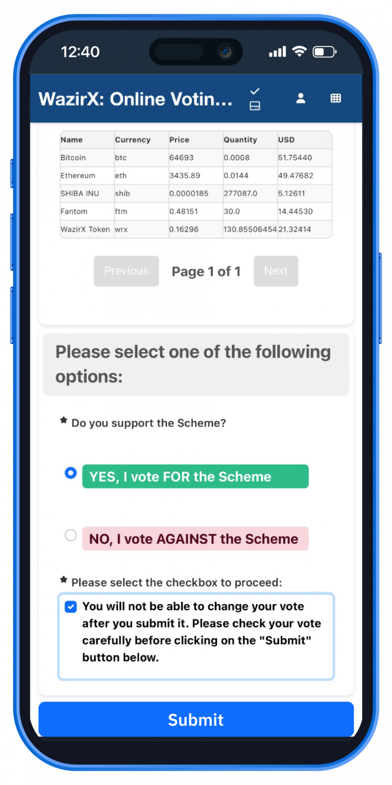 How To Vote For The Scheme of Arrangement: A Step-by-Step Guide - WazirX Blog